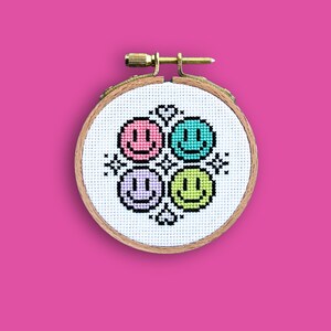 Smileys Cross Stitch Pattern - Etsy