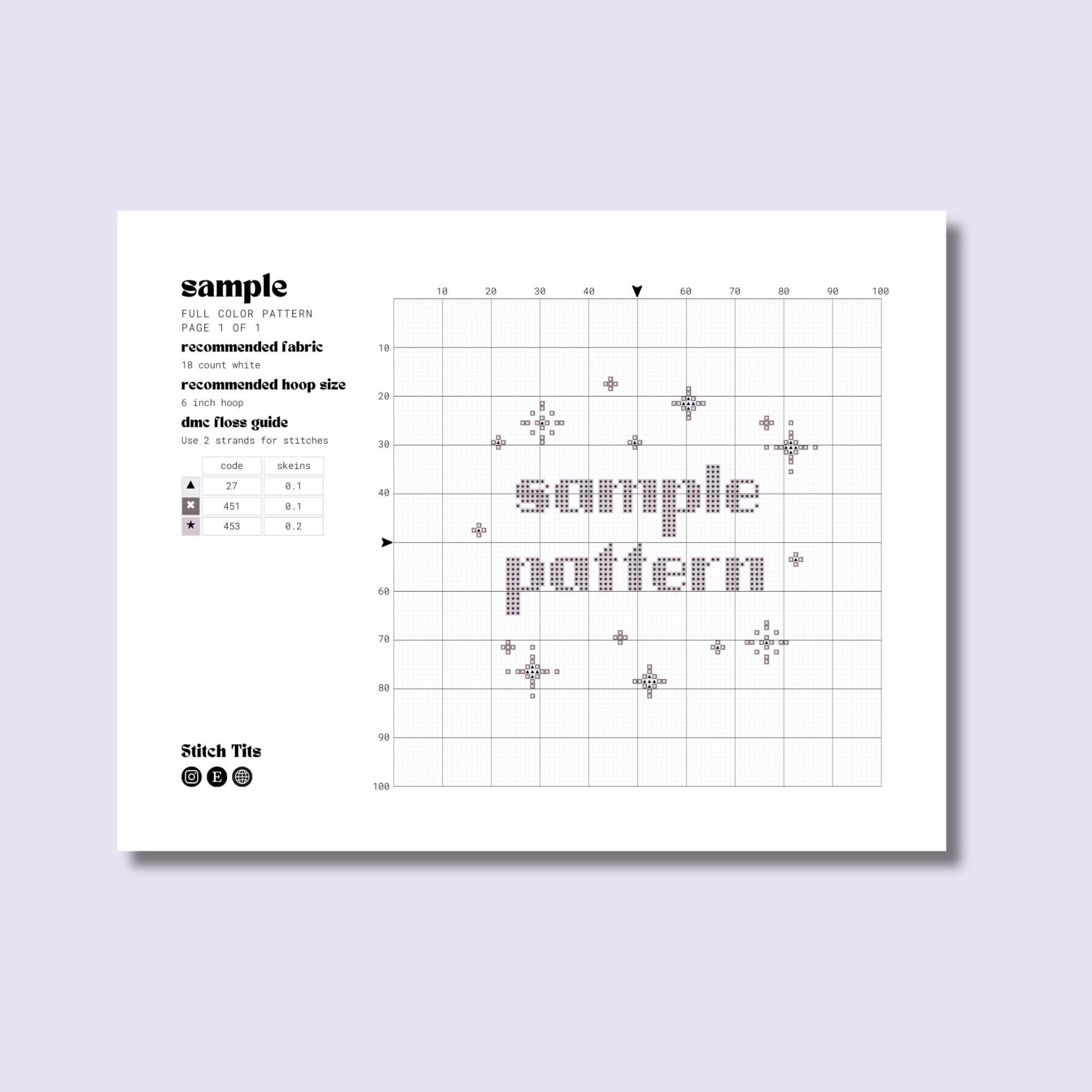 Unhinged Cross Stitch Pattern - Etsy