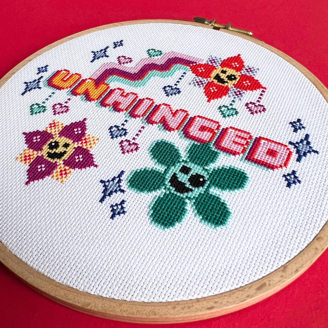 Unhinged Cross Stitch Pattern - Etsy