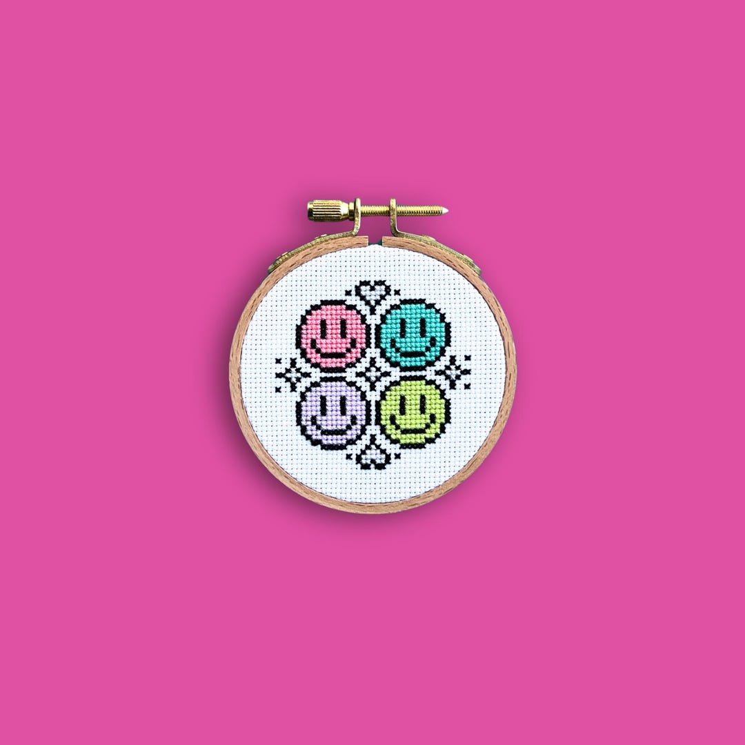Smileys Cross Stitch Pattern - Etsy
