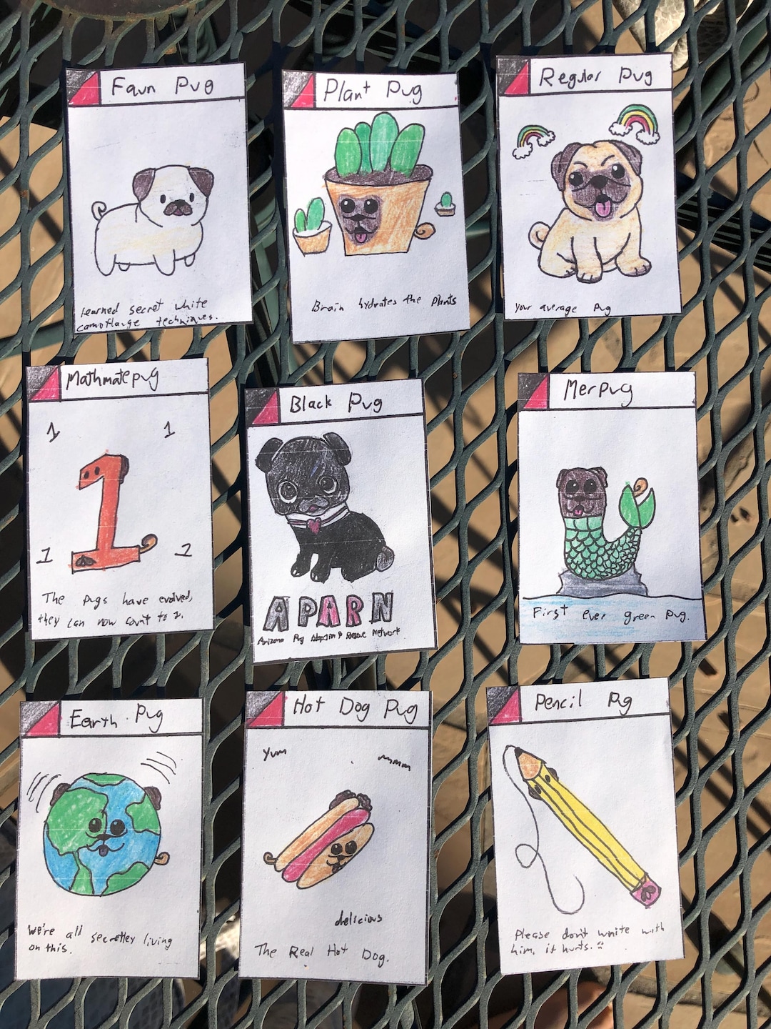 APARN Pug Themed Trading Cards - Etsy