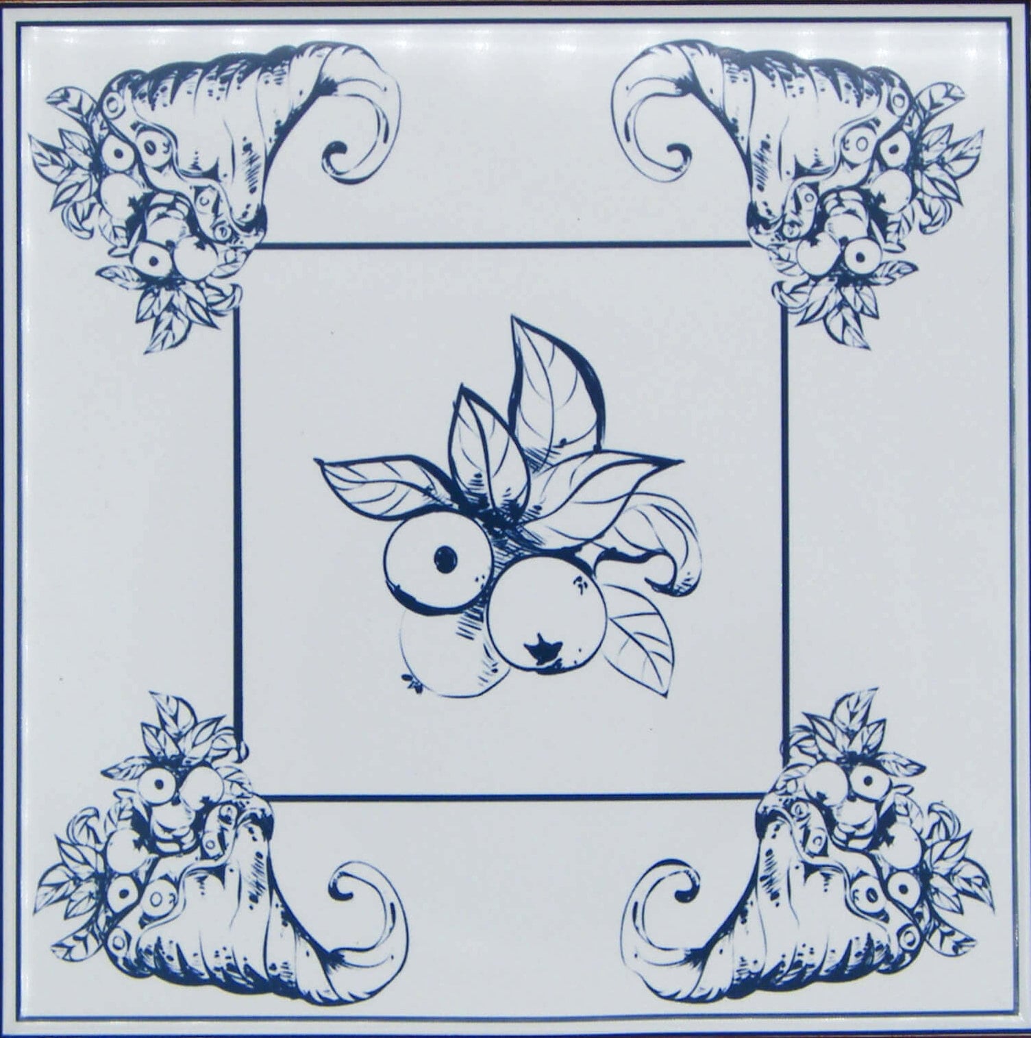 Delft Tiles Kitchen Ceramic Backsplash. Vintage-style Delft Blue Tiles ...