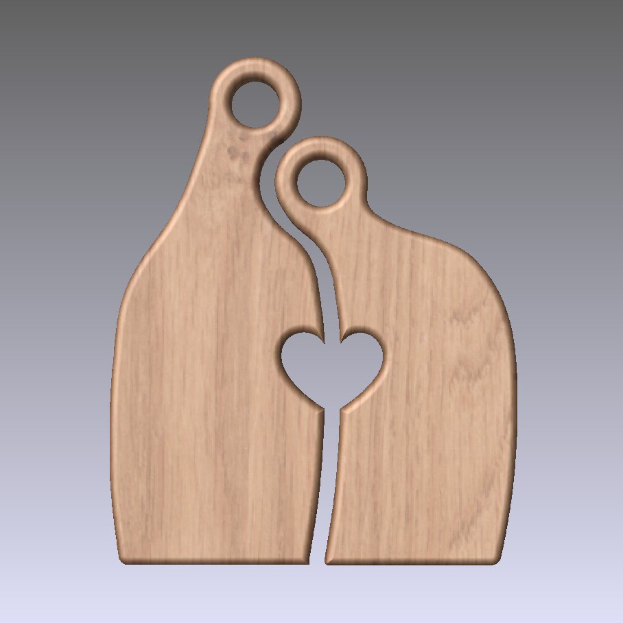 Nested Couples Cutting Board Digital Download Files CNC - Etsy