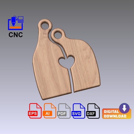 Nested Couples Cutting Board Digital Download Files CNC - Etsy