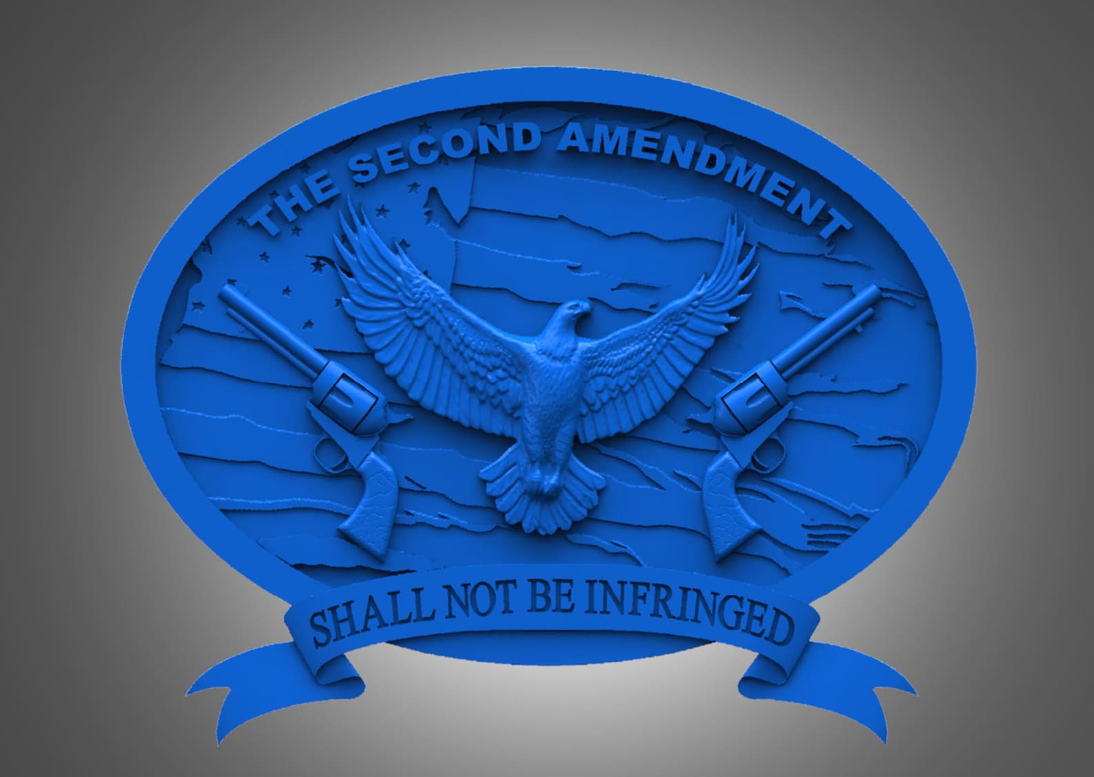 Second Amendment Eagle - Digital Download Files - CNC, 3D Printing ...