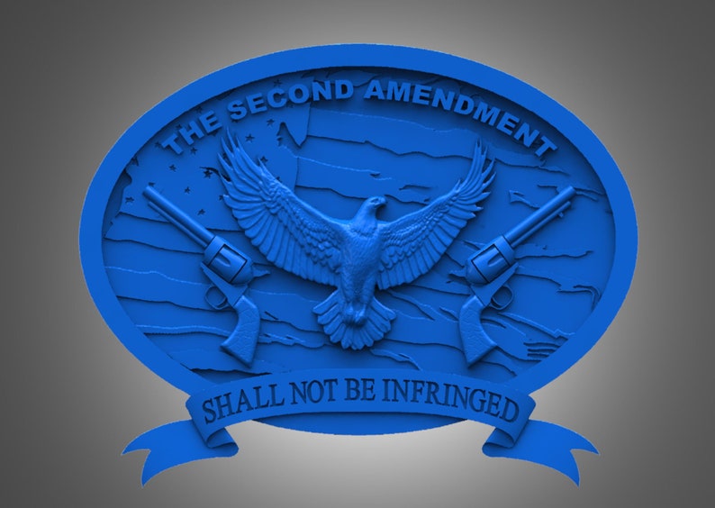 Second Amendment Eagle - Digital Download Files - CNC, 3D Printing ...