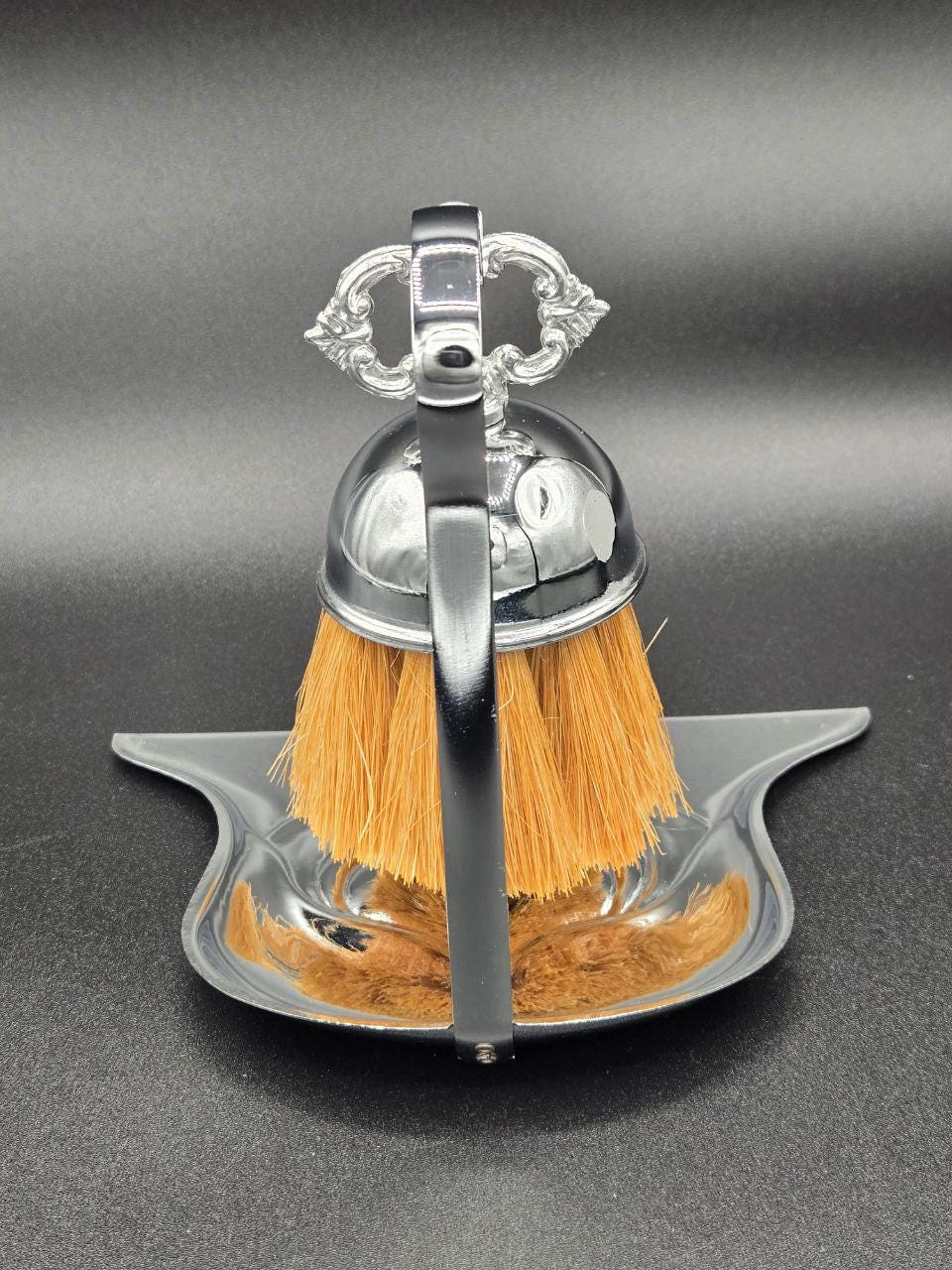 Vintage Table Crumb Pick up Broom Set Made in England Silent Butler ...