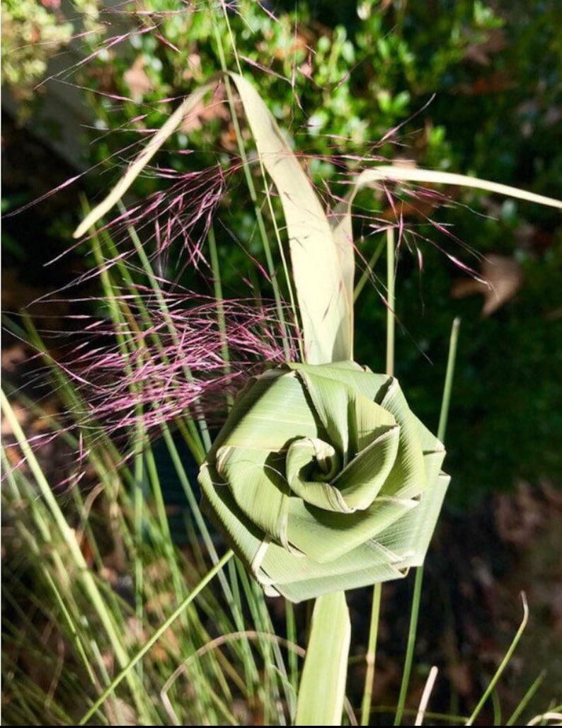 Gullah Rose Boho Boutonniere Sweetgrass Flower Groomsmengroomsmen ...