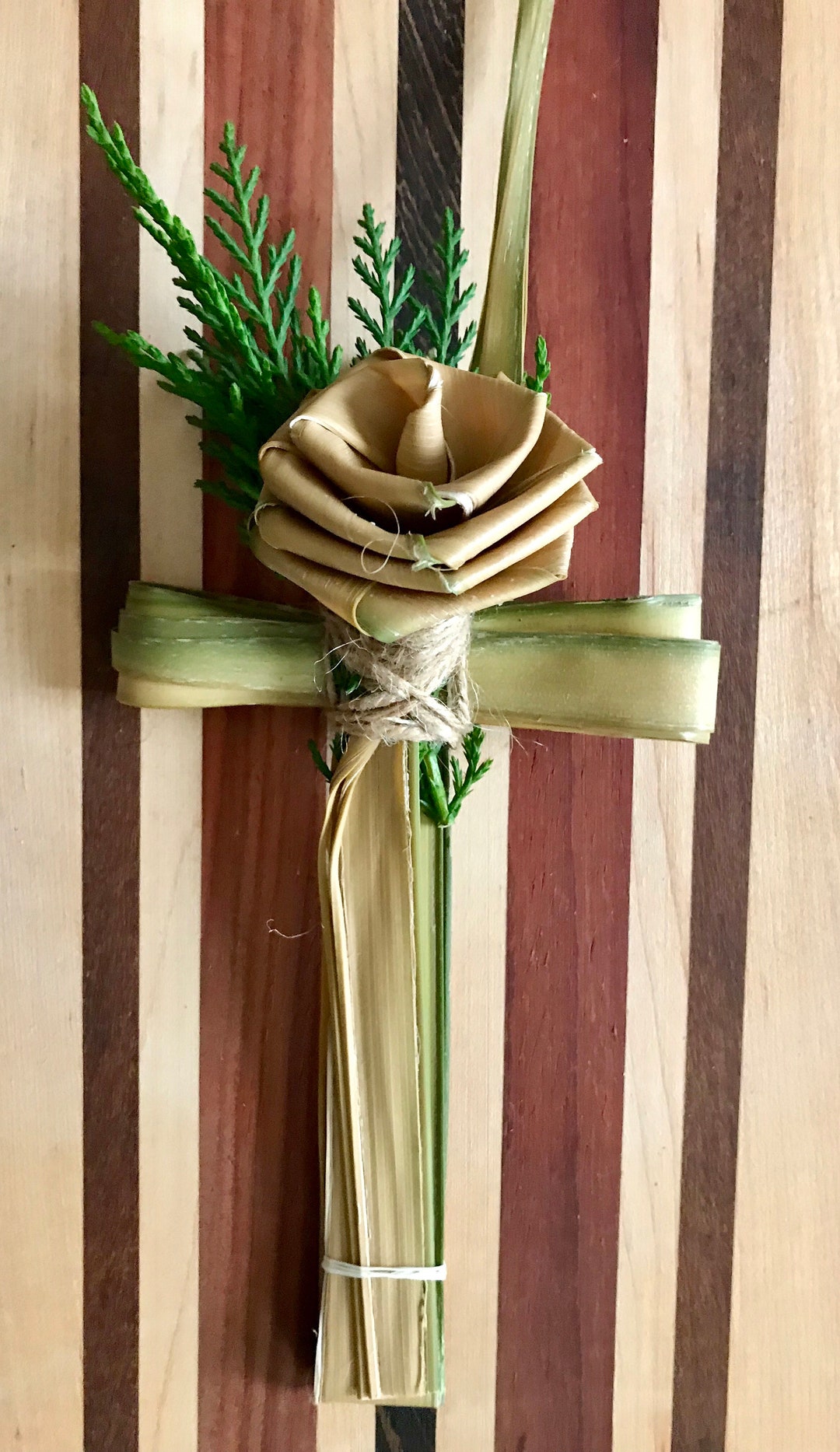 Gullah Rose Cross| Boho| Sweetgrass Flower| Groomsmen| Wedding ...