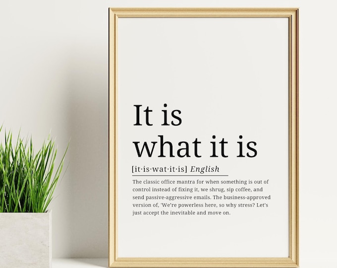 Apologies for the Delay Wall Decor Funny Home Print Office Art Definition Poster A6, A5, A4, A3 ...