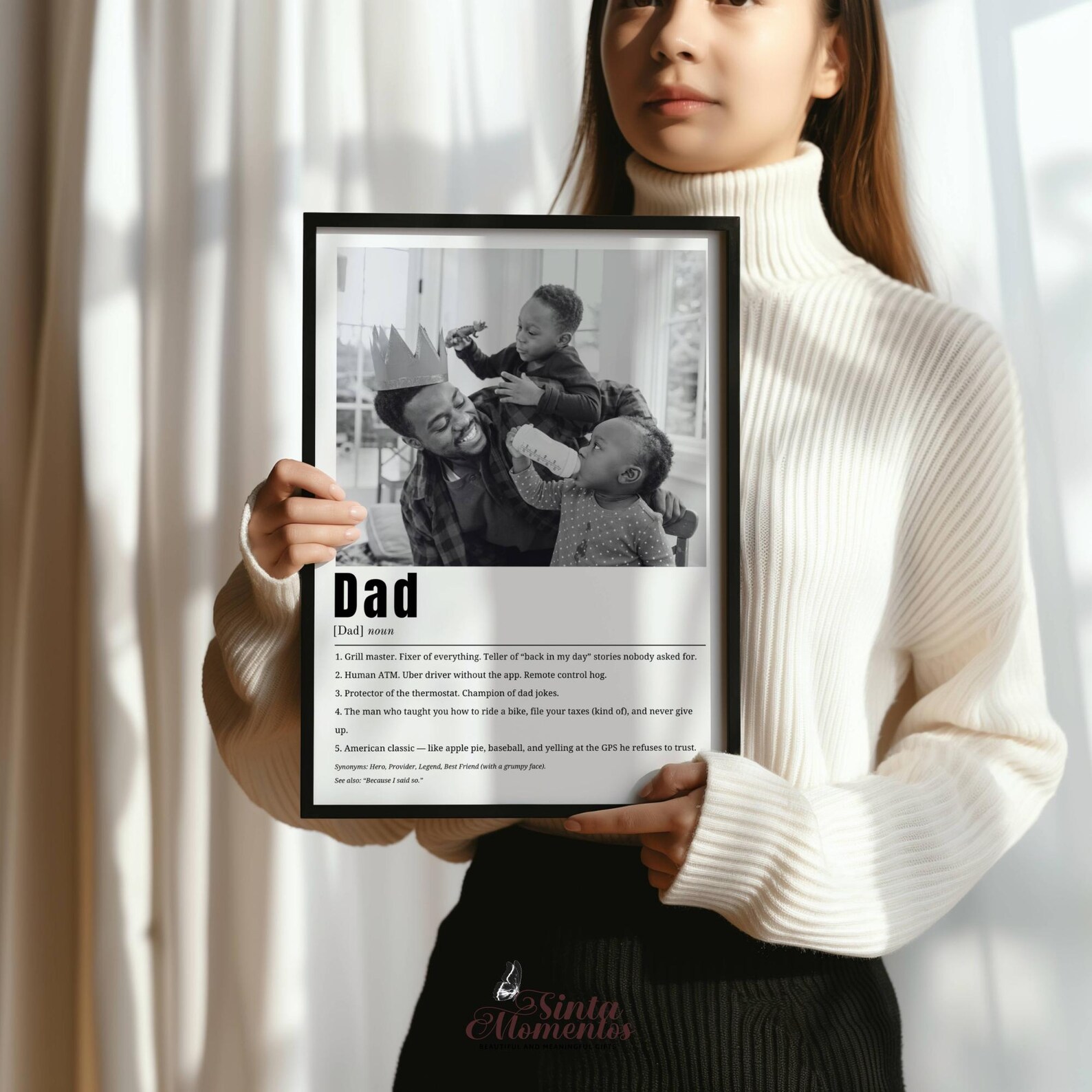 Custom Dad Definition Print, Digital Download Gift for Dad Printable ...