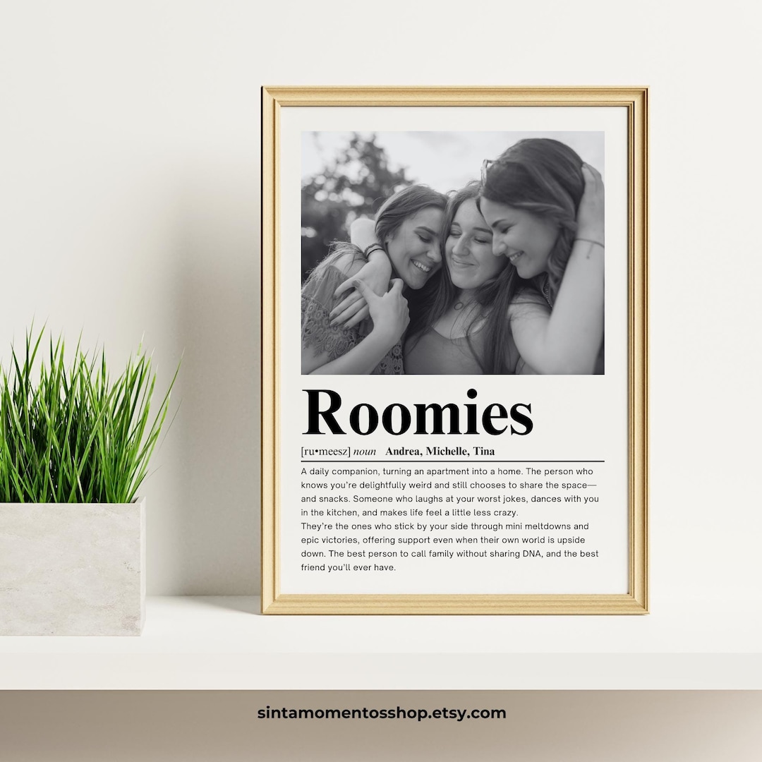 Custom Roomies Definition Printable Wall Art, Friendship Day Presents ...