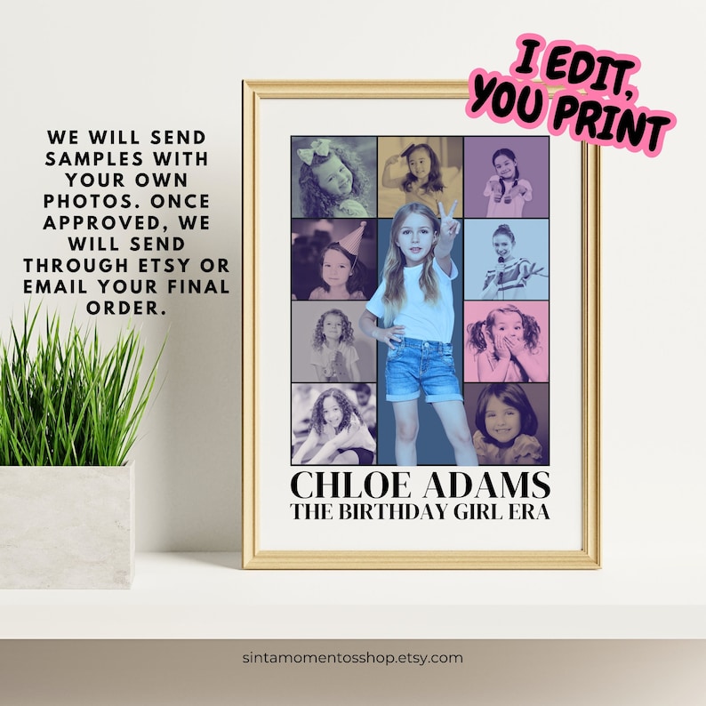 Custom Eras Poster Photo Collage, Eras Birthday Double Digit Era, Era ...