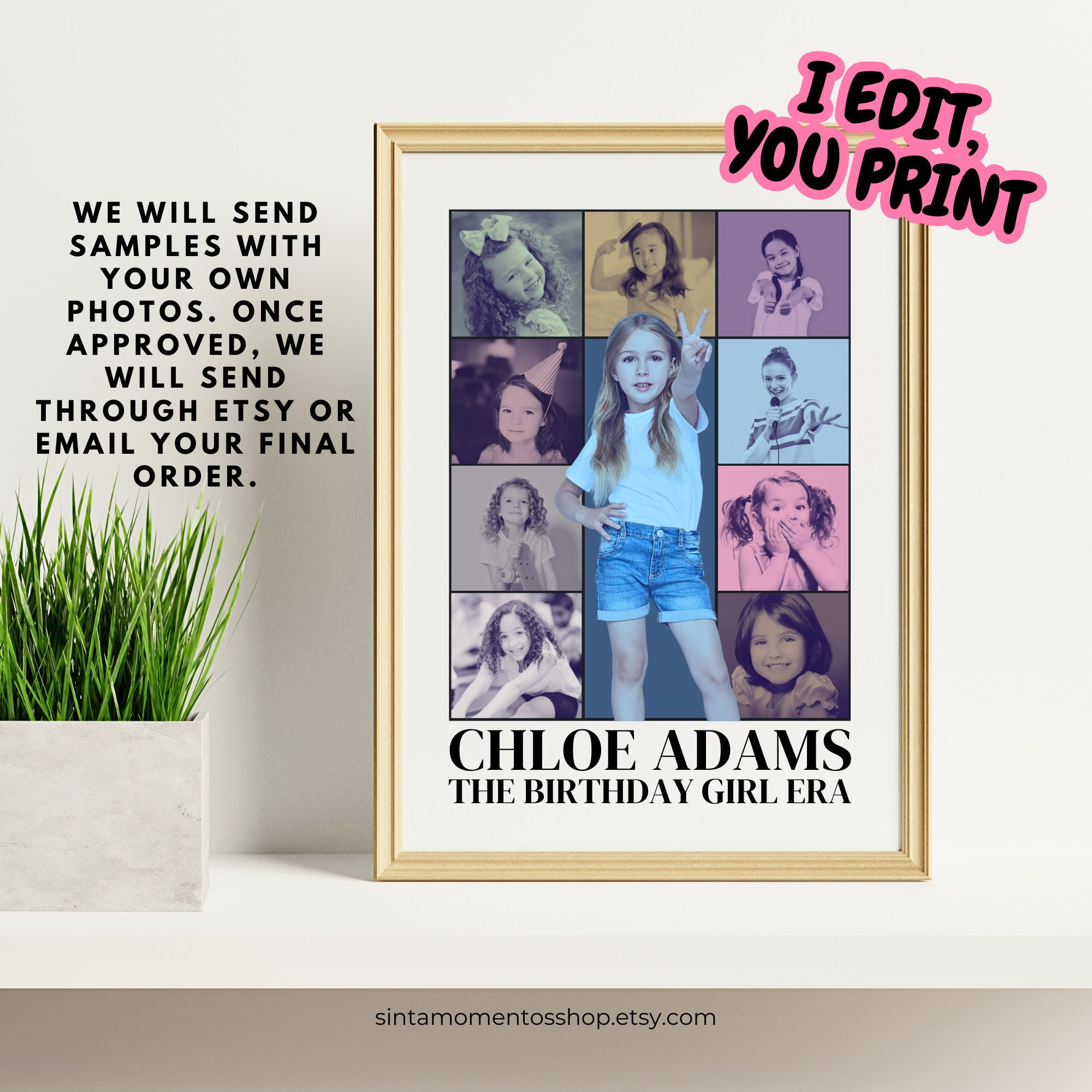 Custom Eras Poster Photo Collage, Eras Birthday Double Digit Era, Era ...