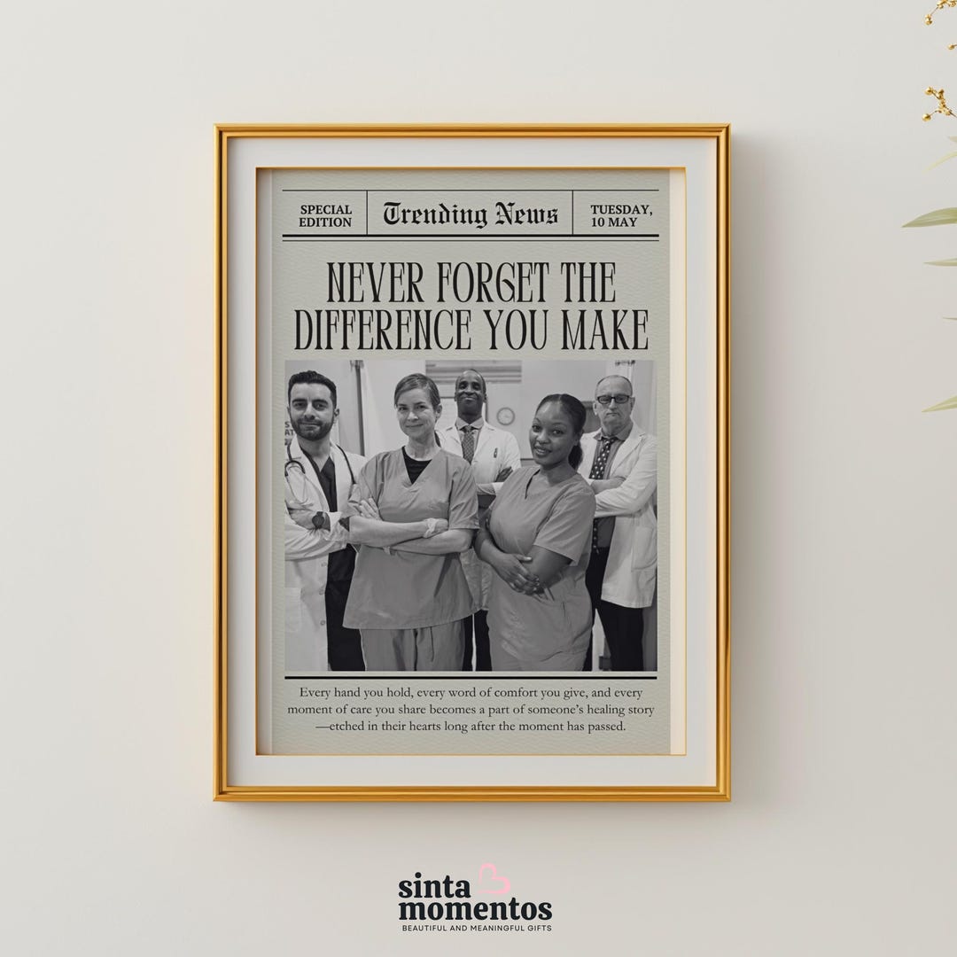 Personalized Nurse Print, Graduation Nurse Newspaper/rn, Custom ...