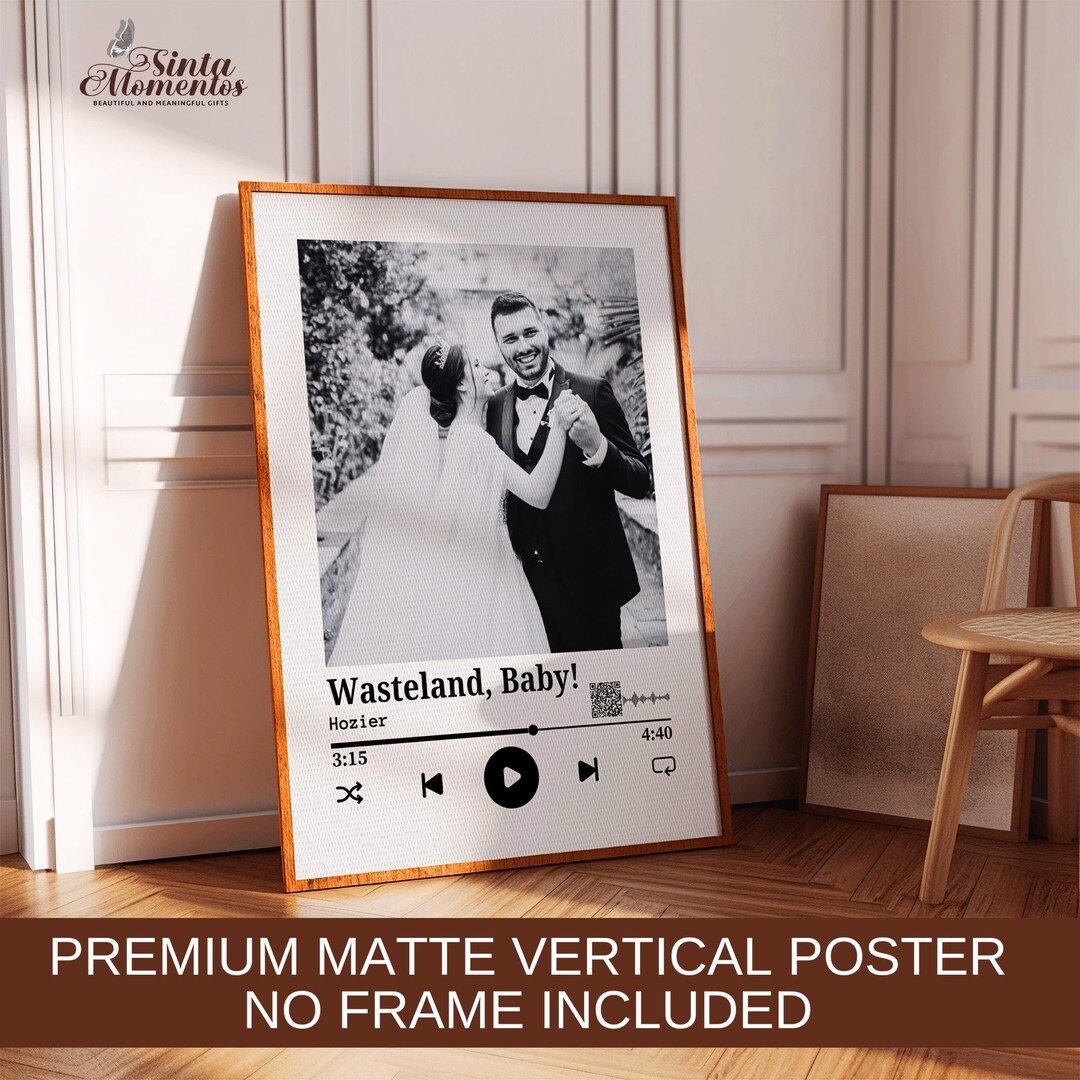 Personalised Picture With Spotify Print, Spotify Picture Music Poster ...