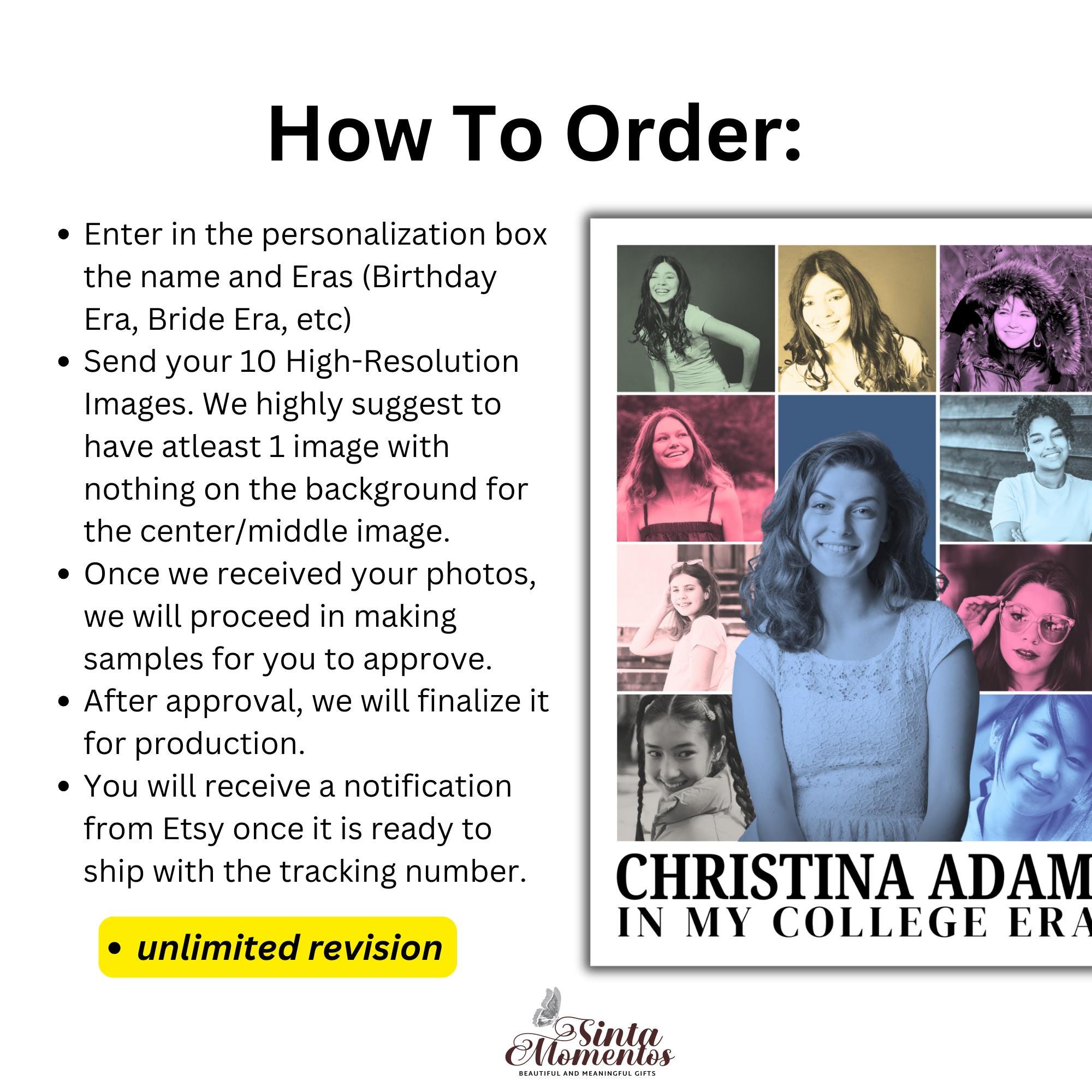 Custom Eras Theme Poster Sign Eras Birthday Party Decor Ship (unframed ...