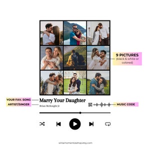 Personalised Picture With Spotify Wall Art Spotify Picture Music ...