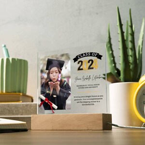 Personalised Graduation Light up Plaque Graduating Plaque for Her Son ...