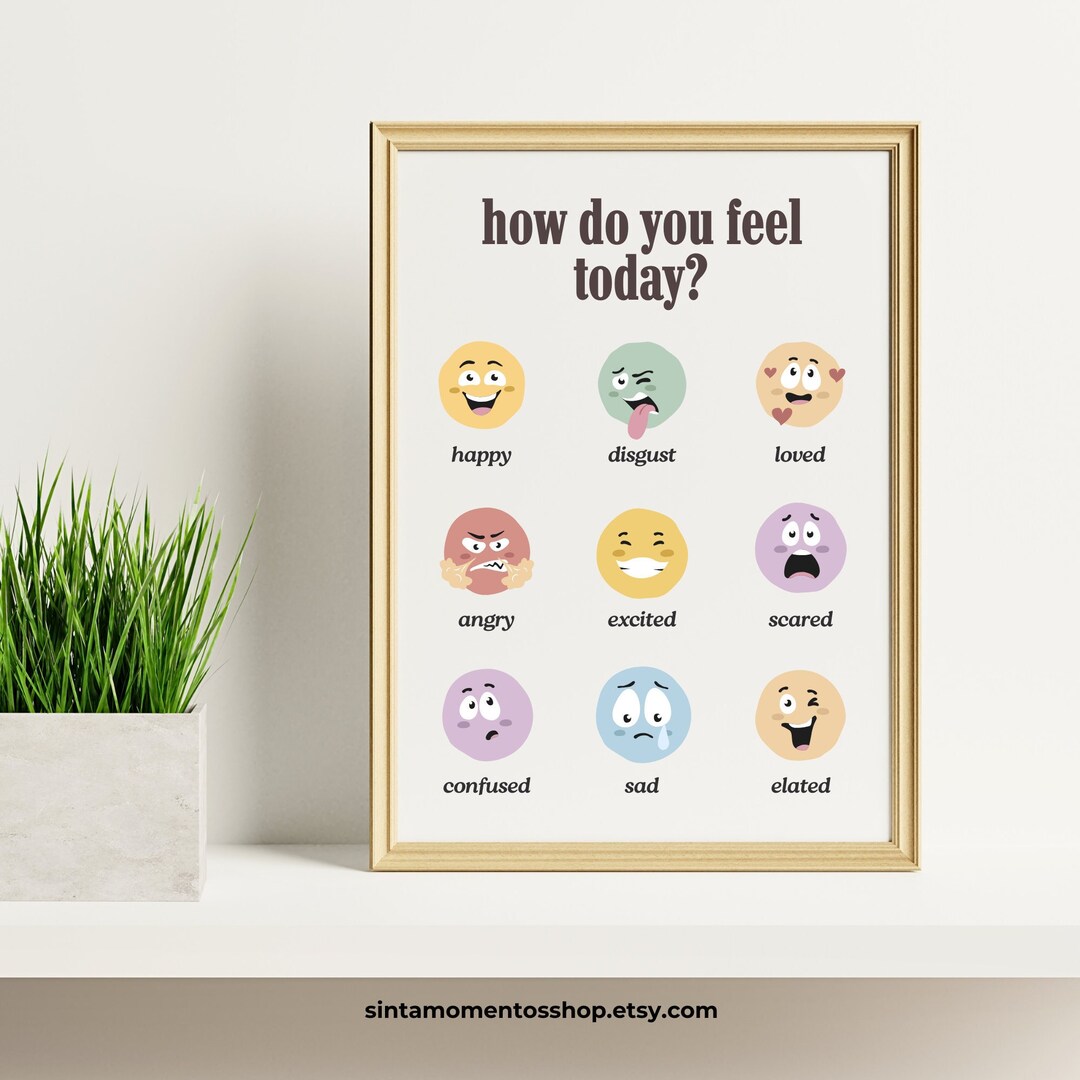 How Do You Feel Today Printable Wall Art, Digital Prints Wall Art ...