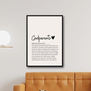 Inspirational Godparents Definition Print, Godparents Definition ...