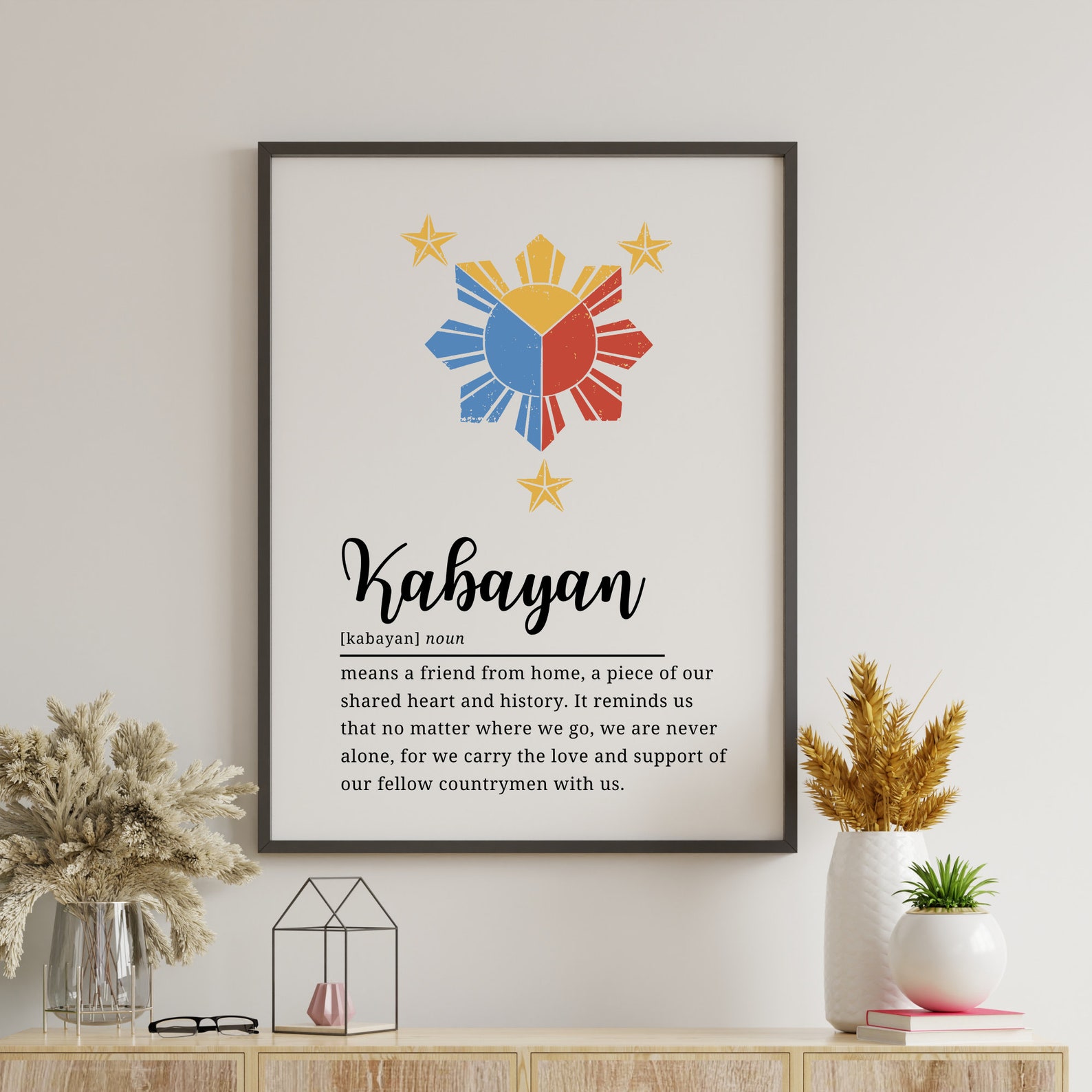 Kabayan Definition Printable Wall Art, Filipino Poster, Kabayan ...