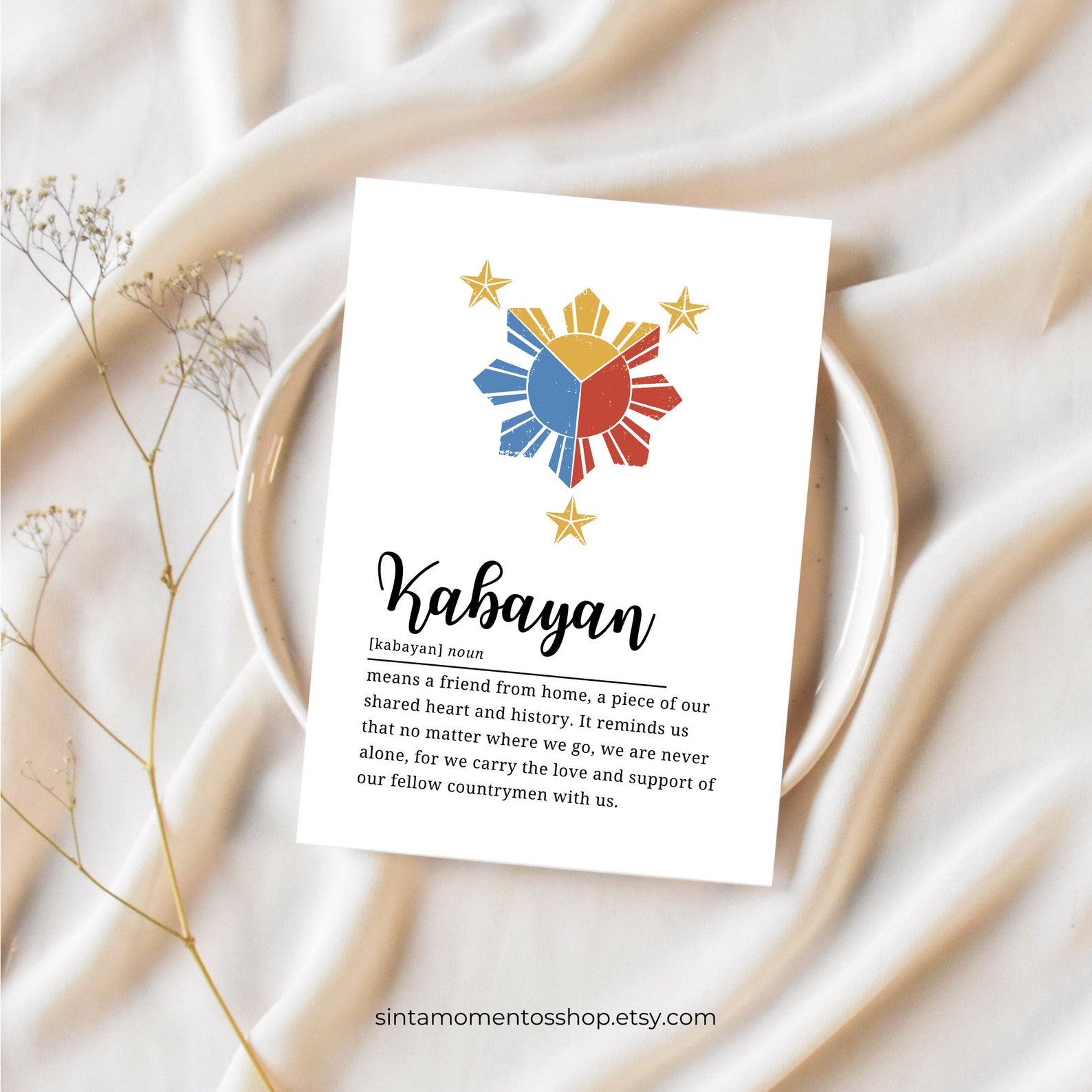 Kabayan Definition Printable Wall Art, Filipino Poster, Kabayan ...