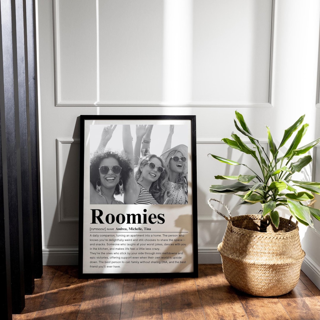 Custom Roomies Definition Printable Wall Art College Friends Poster ...