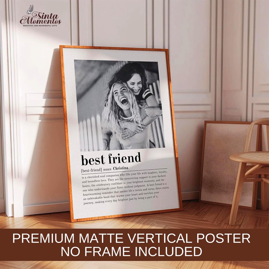 PERSONALIZED BEST FRIEND Definition Print, Bestie Wall Art Print ...