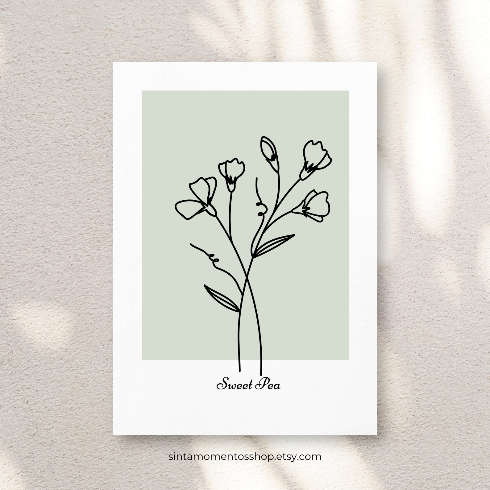 Custom Birth Flower Month Printable Wall Art, Personalize Birth Flower ...