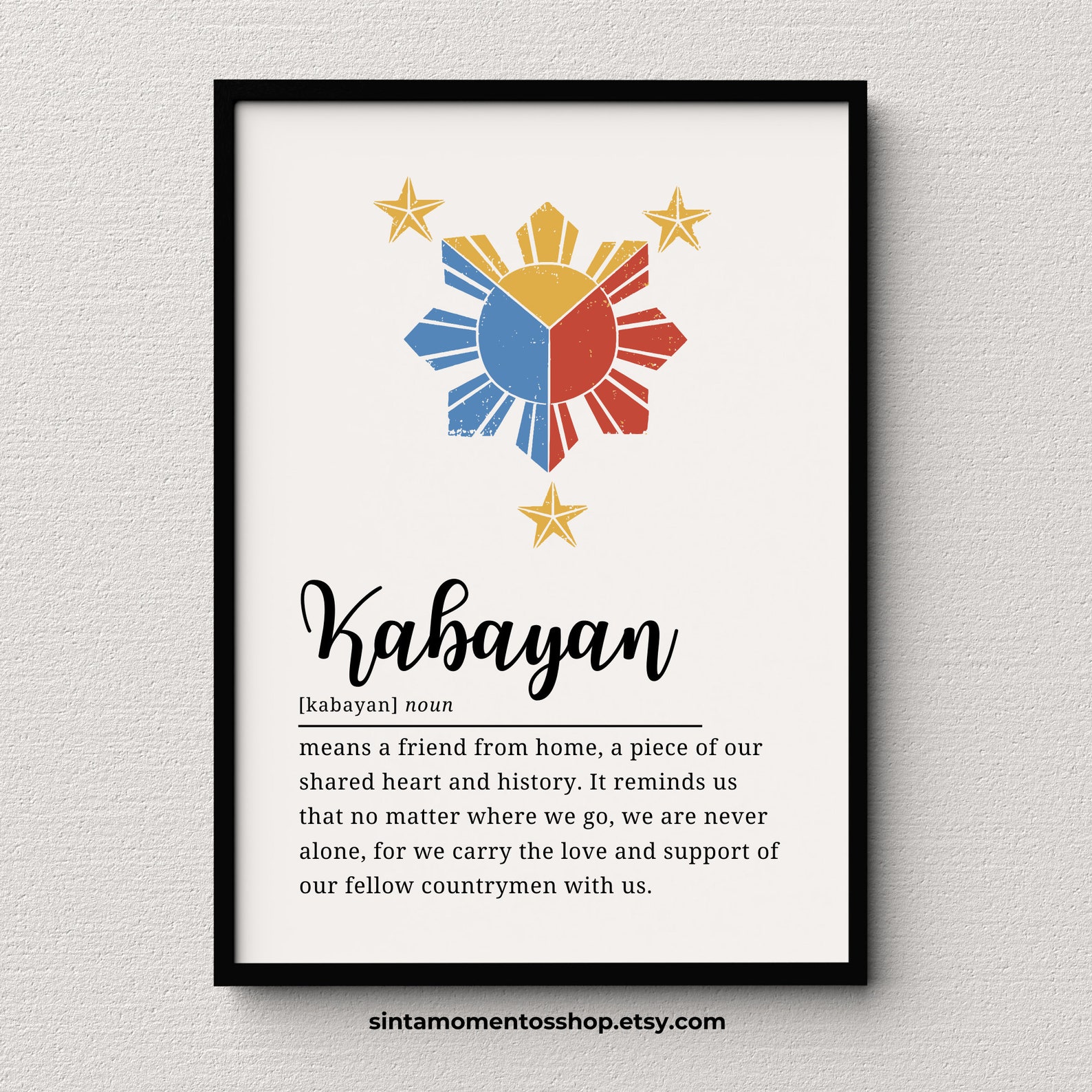 Kabayan Definition Printable Wall Art, Filipino Poster, Kabayan ...