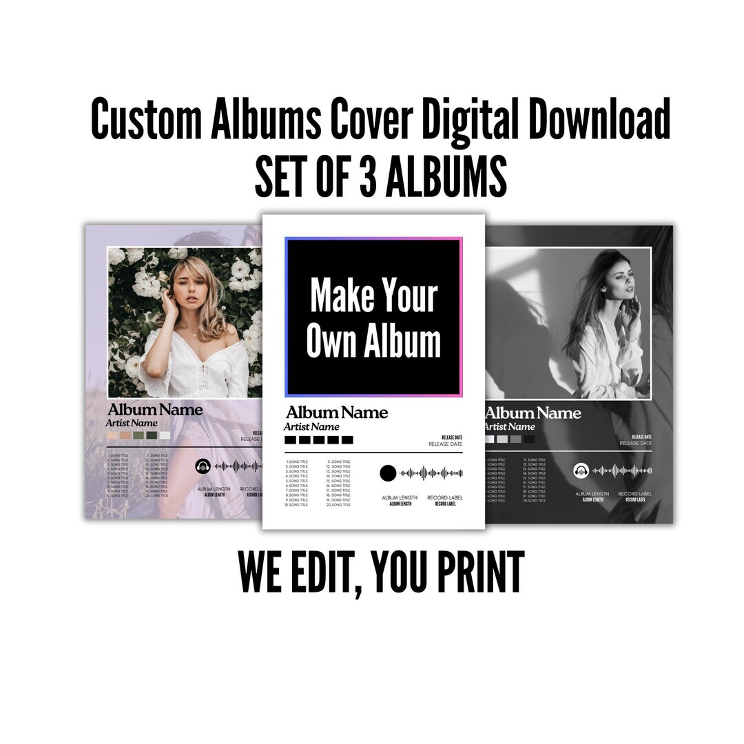 Choose Your Own Album Poster,album Cover Prints Personalized and Custom Wall Art and Aesthetic ...