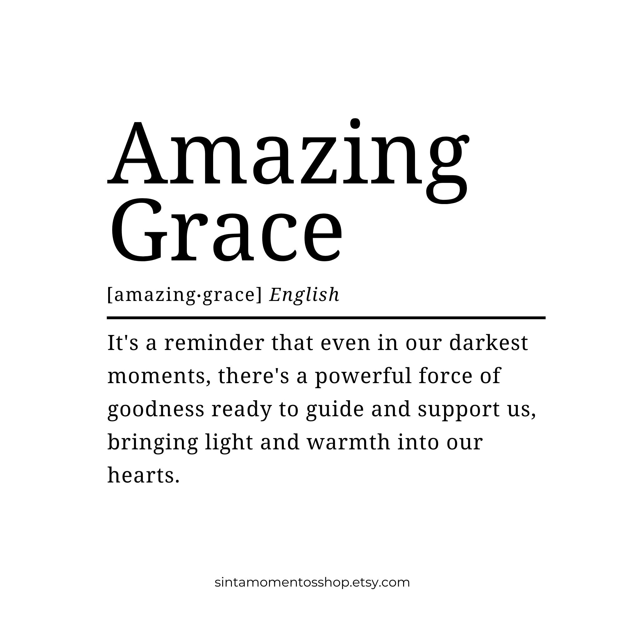 Amazing Grace Christian Wall Art, Inspirational Printable Wall Art ...