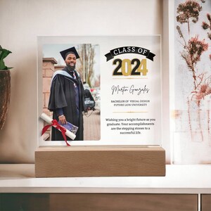 Personalised Graduation Light up Plaque Graduating Plaque for Her Son ...