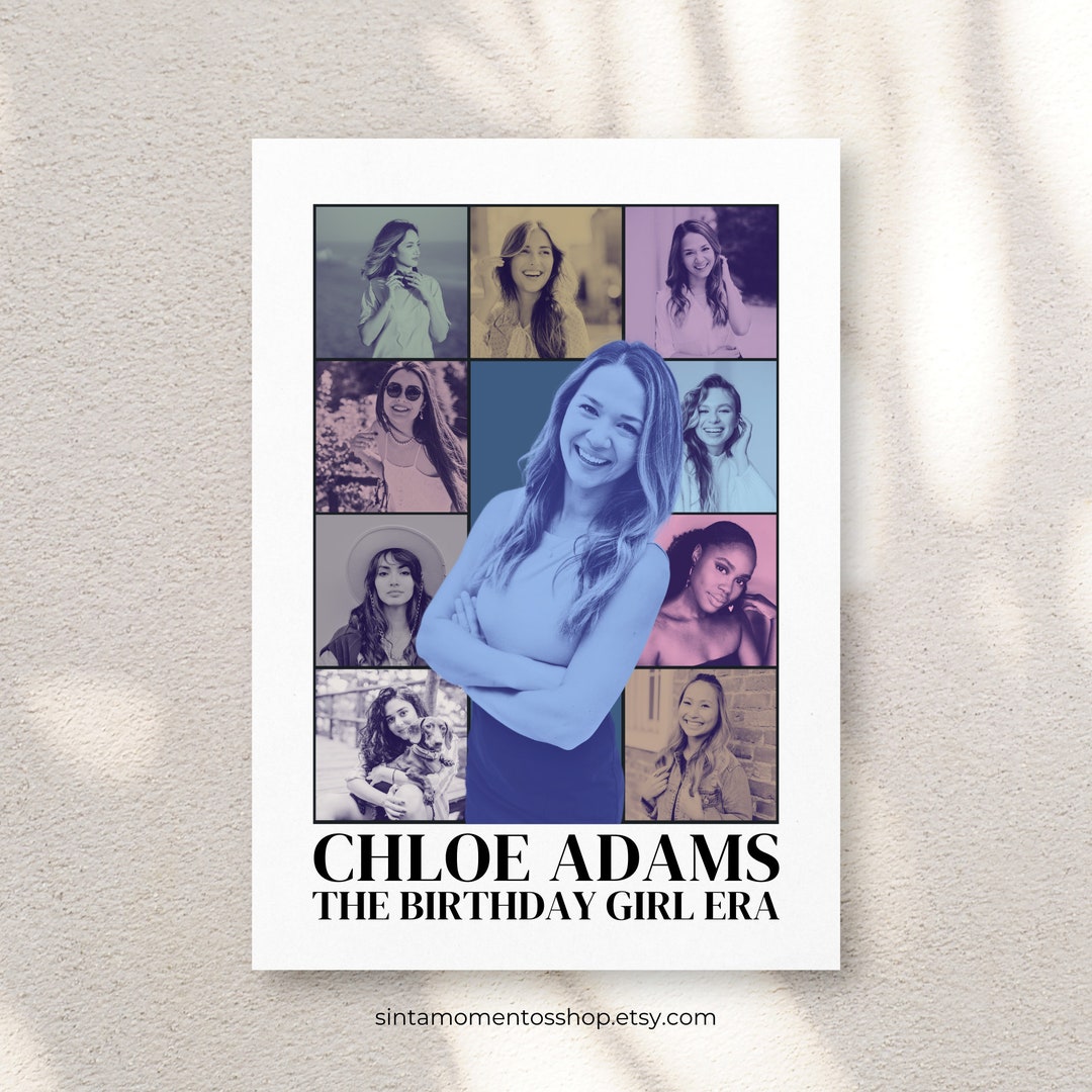 Custom Eras Poster Photo Collage, Eras Birthday Double Digit Era, Era ...