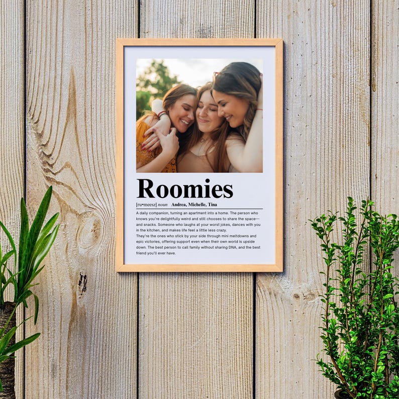 Custom Roomies Definition Printable Wall Art College Friends Poster ...