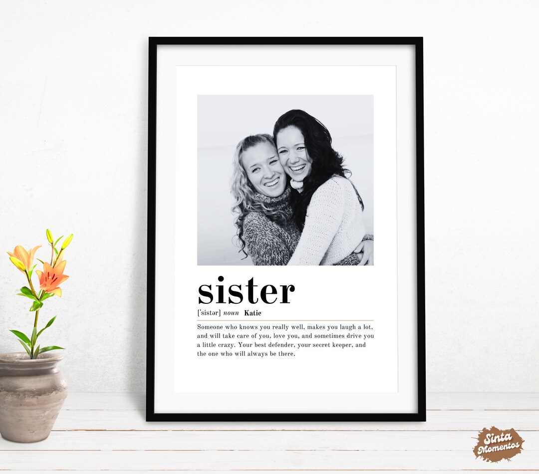 Personalized Sister Definition Printable Wall Art DIGITAL DOWNLOAD ONLY ...