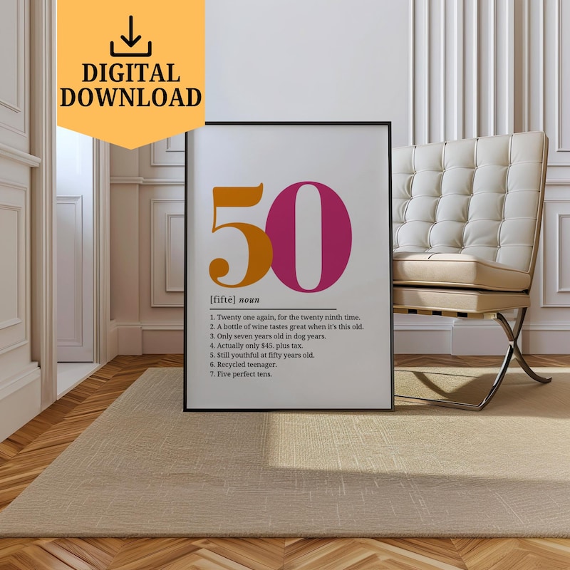 Printable 50th Birthday Sayings Funny - Etsy