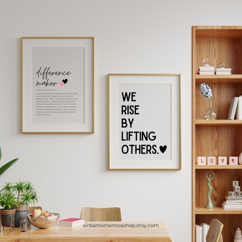 Leadership Quote Printable Wall Art, We Rise by Lifting Others ...