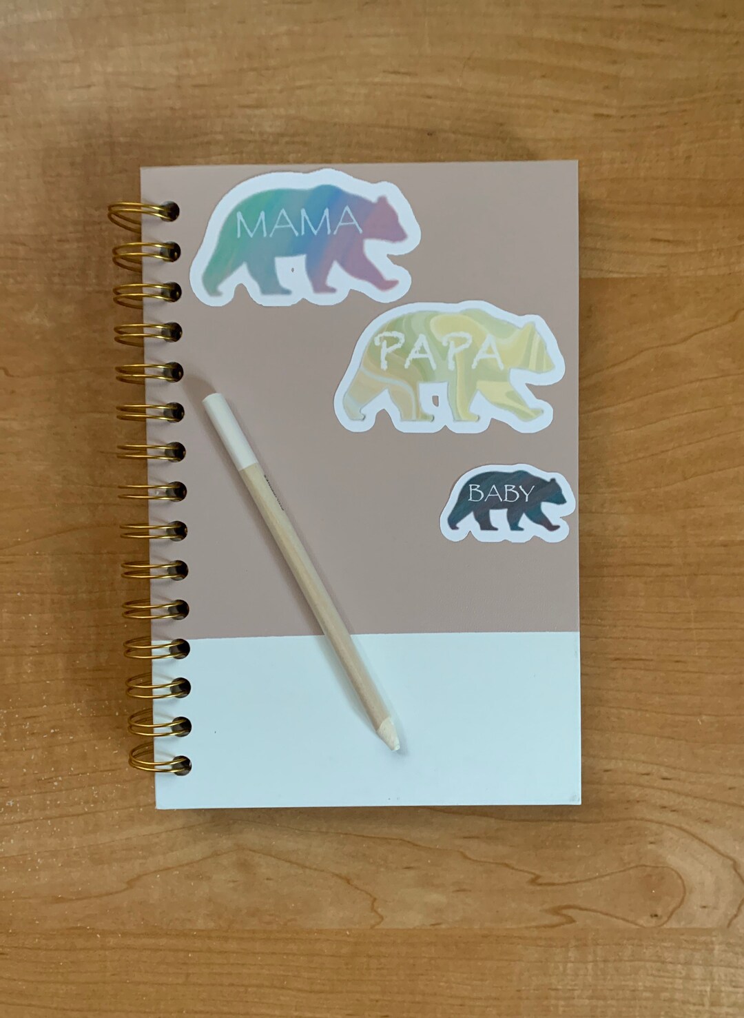 Mama and Papa Bear Sticker - Etsy