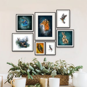 Gallery Wall Art Set Wall Art Print Bundle of Wildlife Animals ...
