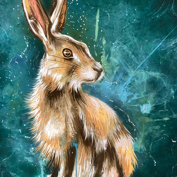 Abstract Animal Art - Etsy UK