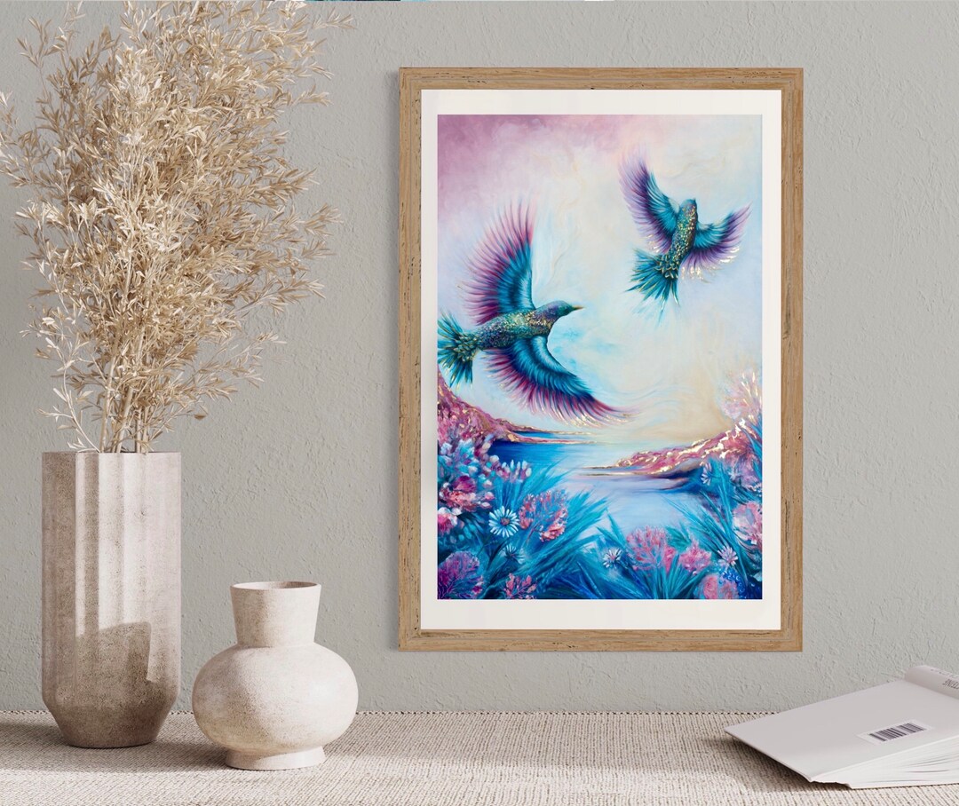 Fine Art Starling Print Nature Wildlife Country Home Decor Artwork ...