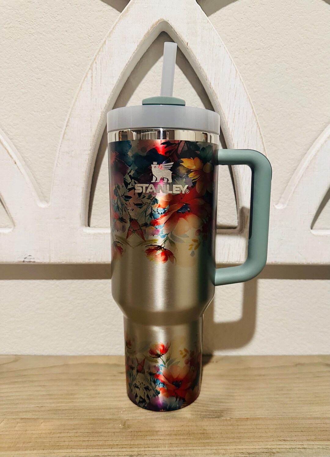 Stanley H2.0 Quencher 40 Oz Sublimation Tumbler Wildflower Floral Wrap ...