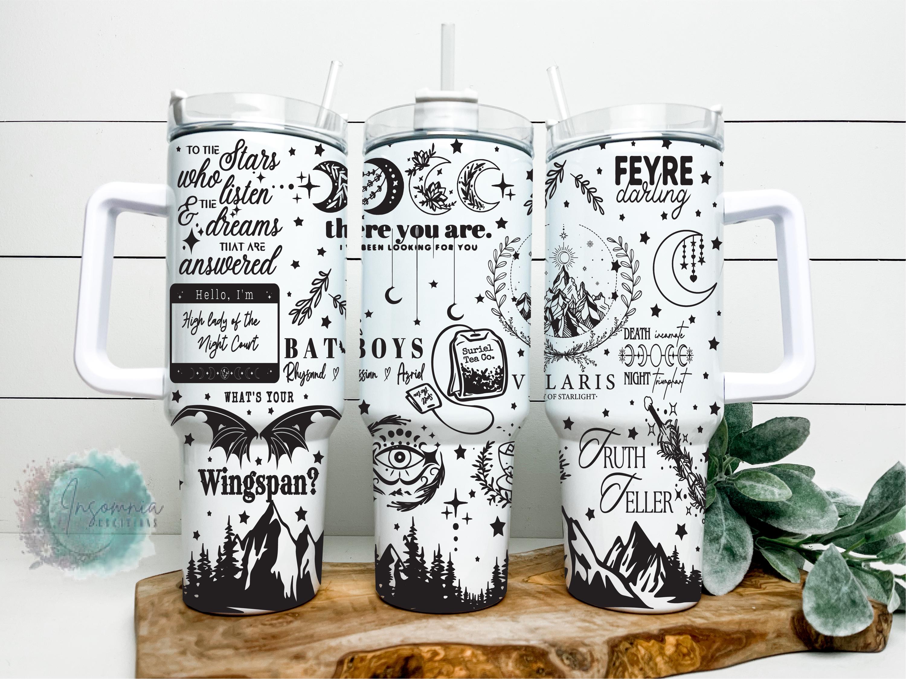 Acotar Tumbler Wrap Design: Laser Engraved Seamless SVG (digital File ...