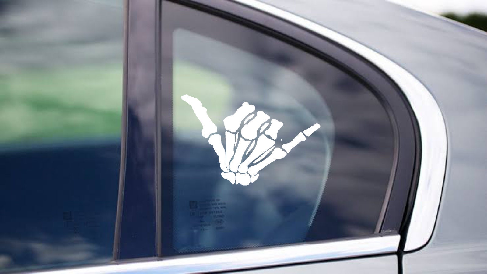 Hang Loose Skeleton Hand Car Sticker - Etsy