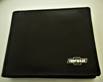 Chevrolet Bowtie Leather Bifold Wallet brown - Etsy