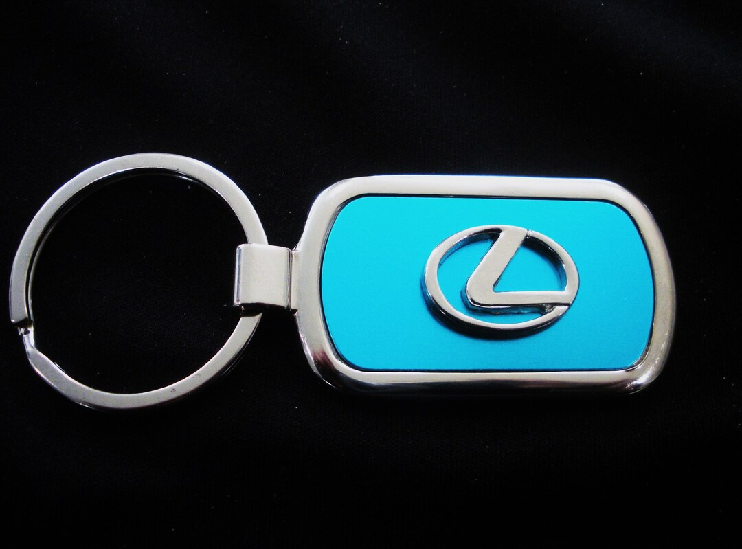 Lexus Luxury Blue Onyx & Silver Keyring-free Engraving, , Birthday ...