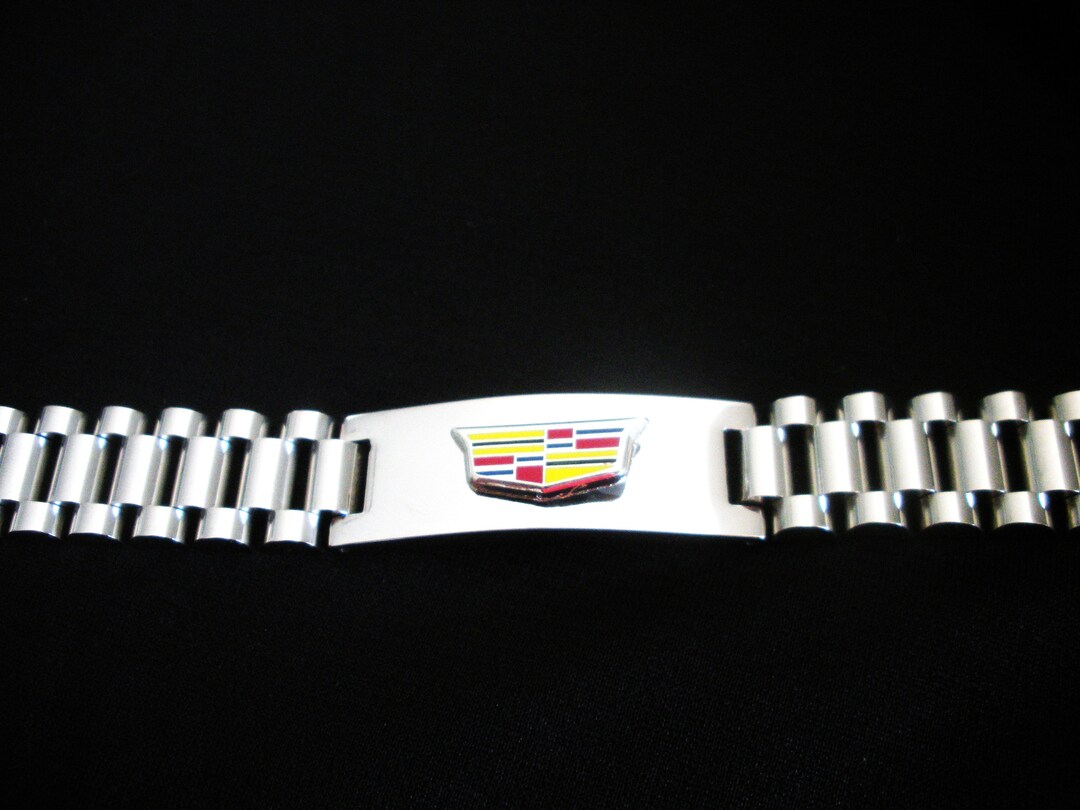 Cadillac Modern Era Italian Stainless Steel Unisex Bracelet, Great Gift ...