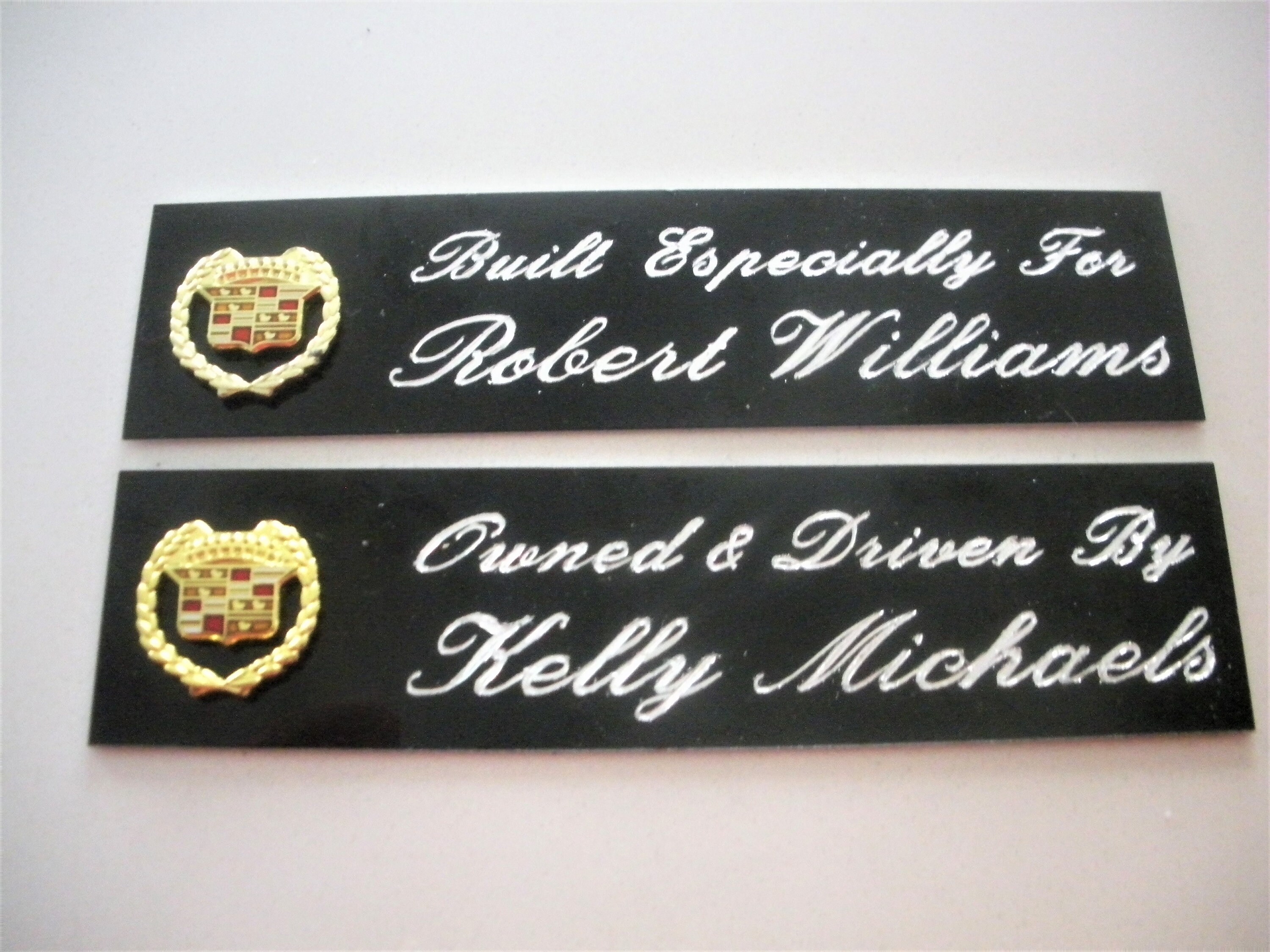 Cadillac Automotive Personalized Custom Engraved Nameplate for ...